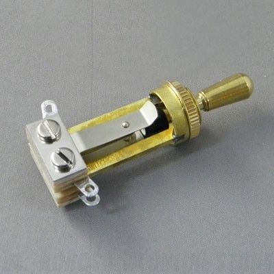 Selected Parts / Switchcraft straight toggle switch Gold [872] 《パーツ ...