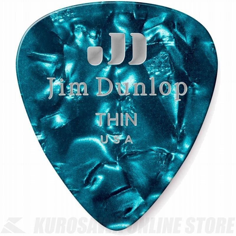 CELLULOID GUITAR PICK THIN TURQUOISE PEARLOID 483P11TH 《ピック》【36枚】【ネコポス ...