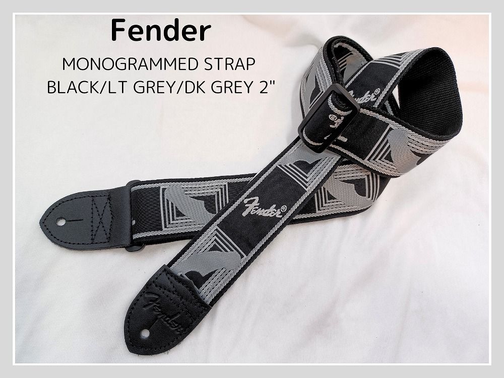 MONOGRAMMED STRAP Black/Light Grey/Dark Grey, 2"【町田店】 | 【クロサワ楽器店オンライン ...