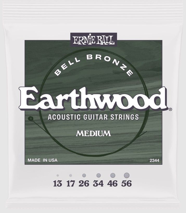 Medium Earthwood Bell Bronze Acoustic Guitar Strings 13-56 | 【クロサワ楽器店 ...