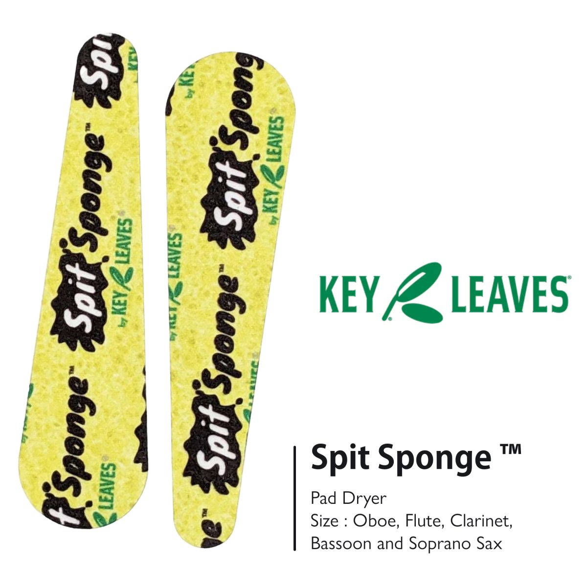 Spit Sponge Woodwind Pad Dryer (2 piece) | 【クロサワ楽器店オンラインショップ】いい楽器とのいい ...