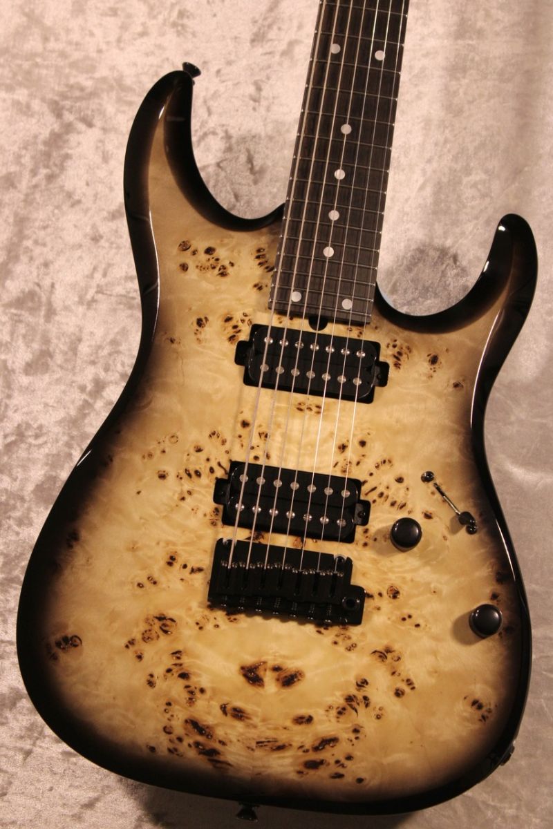 DST Pro-24 7st. 5A Burl Poplar / Ash 2P/ Beveled Cut -Natural to Black ...